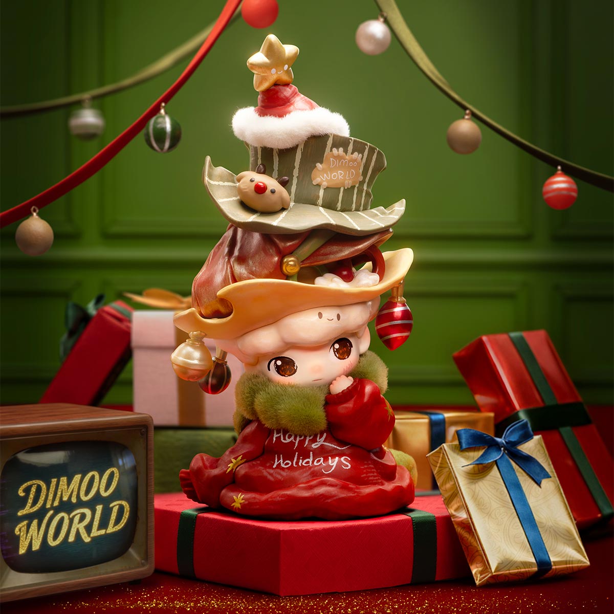 1073. DIMOO Becoming a Tree Figure – Toy Wizard Store